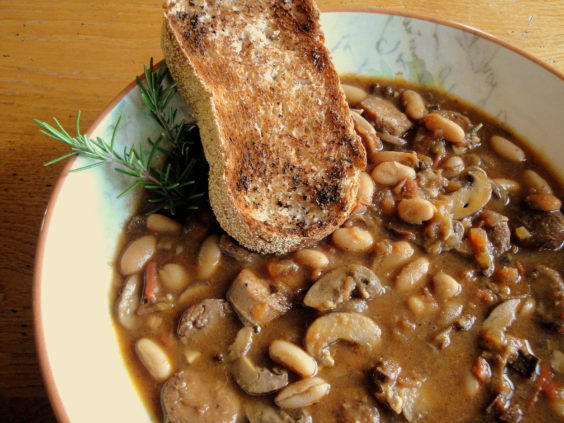 Porcini, White Bean and Sausage Stew - Our Italian Table