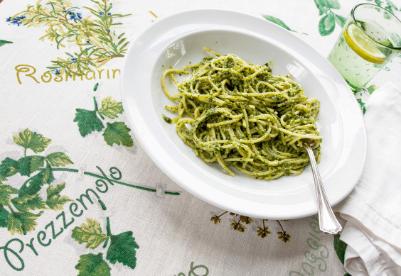 Bon Appetit's June Cook the Cover Challenge: Spaghetti with Parsley Pesto