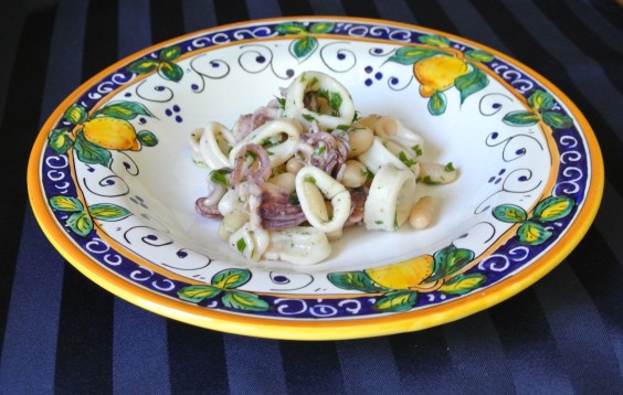 Insalata di calamari (Squid salad) - Our Italian Table