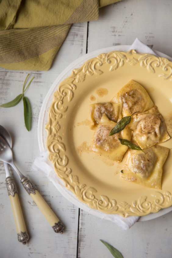Chestnut and Pear Ravioli
