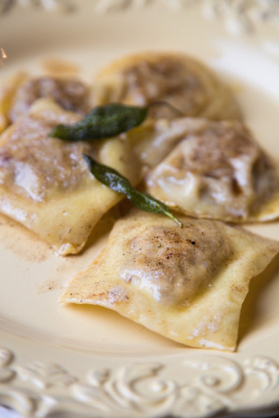 Chestnut and Pear Ravioli