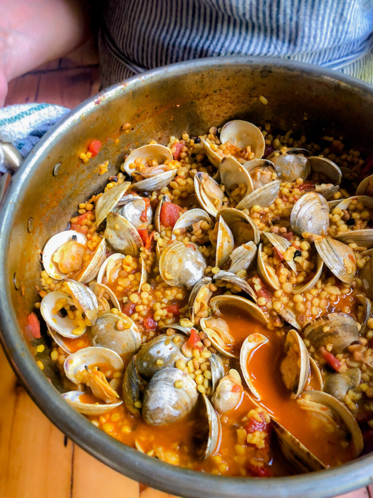 Sardinian Fregola with Clams - Our Italian Table