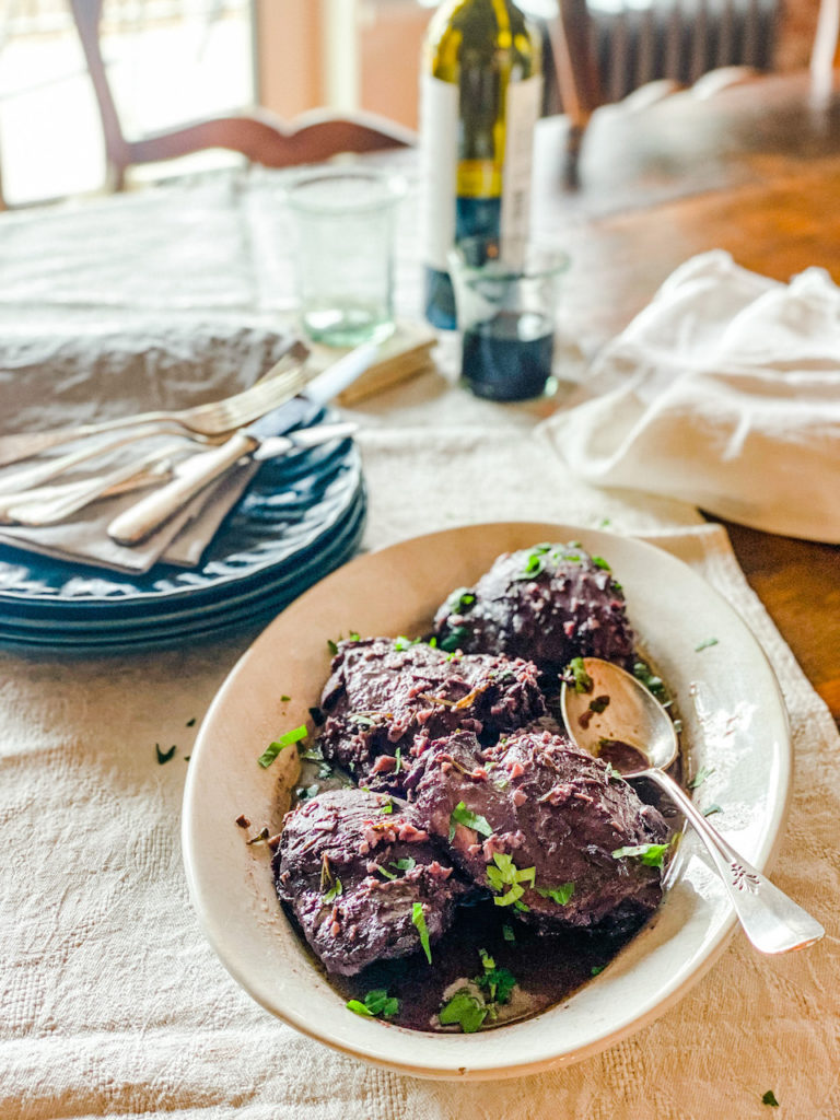 Chicken Marinated in Red Wine (and a ladybug story) - Our Italian Table