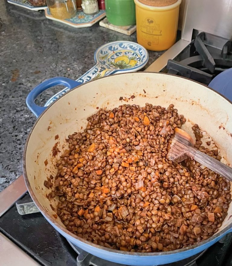 Lenticchie in Umido - Stewed Lentils - Our Italian Table