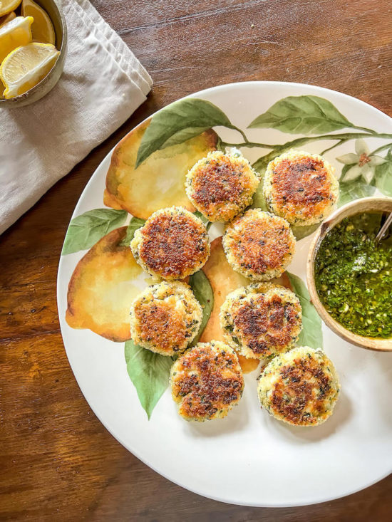Fresh Cod Cakes with Italian Salsa Verde (and Feast of the Seven Fishes ...