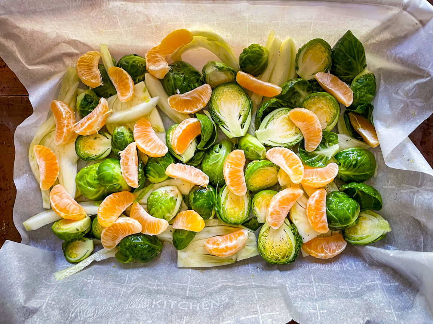 Roasted Brussel Sprouts, Fennel and Citrus - Our Italian Table